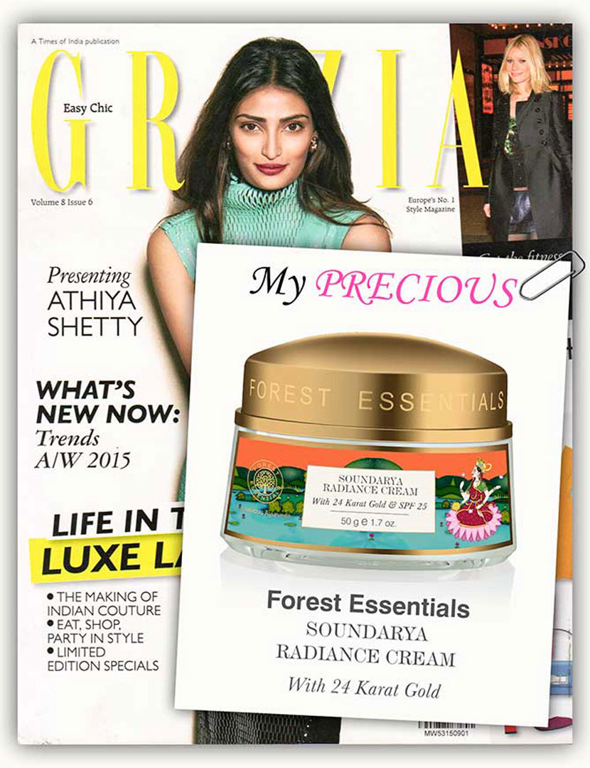 SOUNDARYA RADIANCE CREAM FEATURED IN GRAZIA FOR ANTI AGEING CONCERNS ...